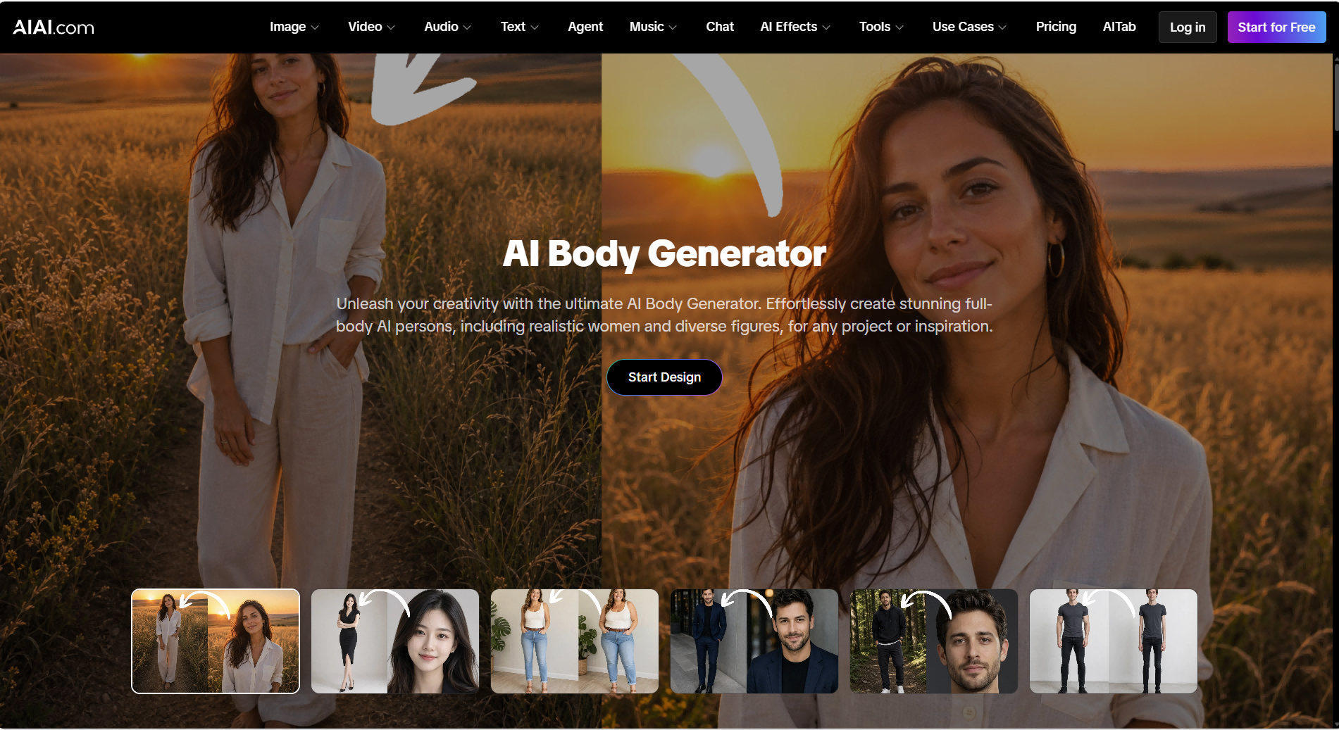 AI Body Generator: Create Realistic Full Body AI Images Online Free